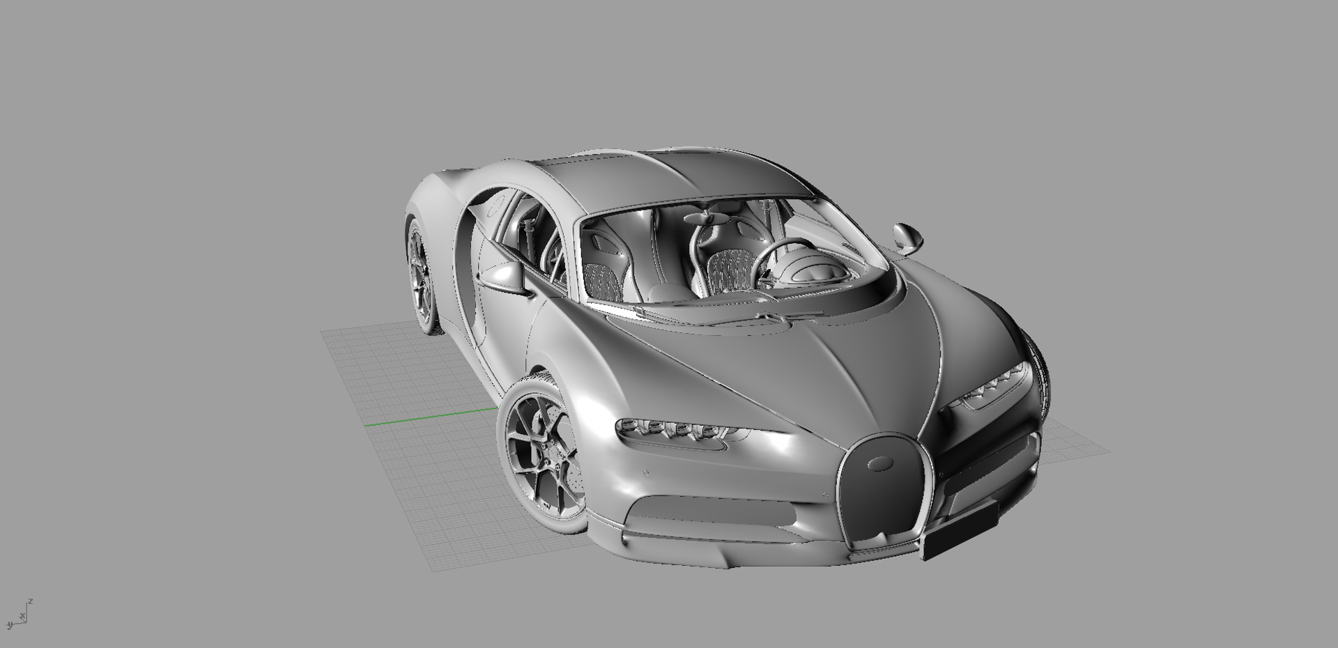 bugatti chiron 3d model