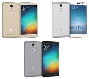 Xiaomi Redmi Note 3 3D Models for Download | TurboSquid