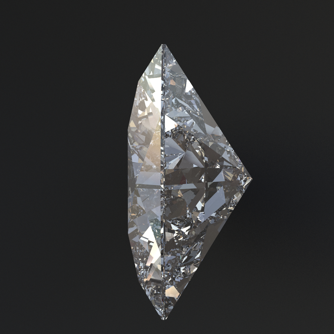 3d model triangle cut