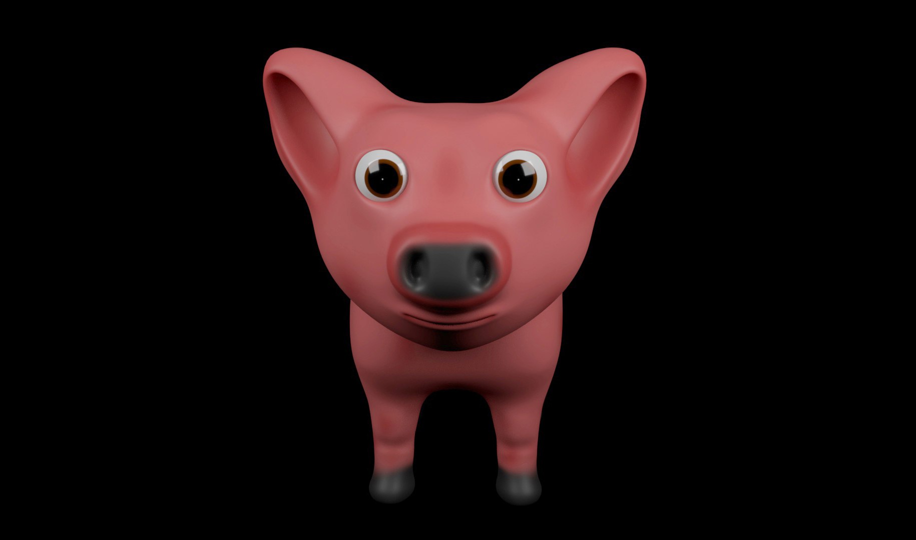 3D character cartoonic pig model - TurboSquid 1328308