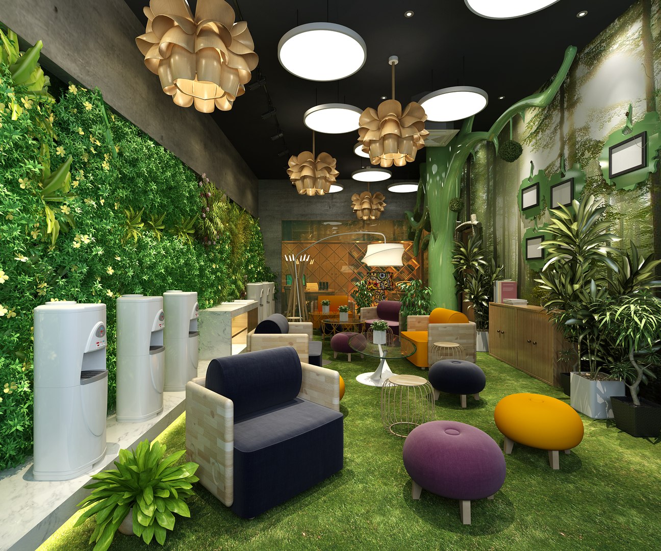 3D Modern Rest and Reception Area Model model - TurboSquid 2056524