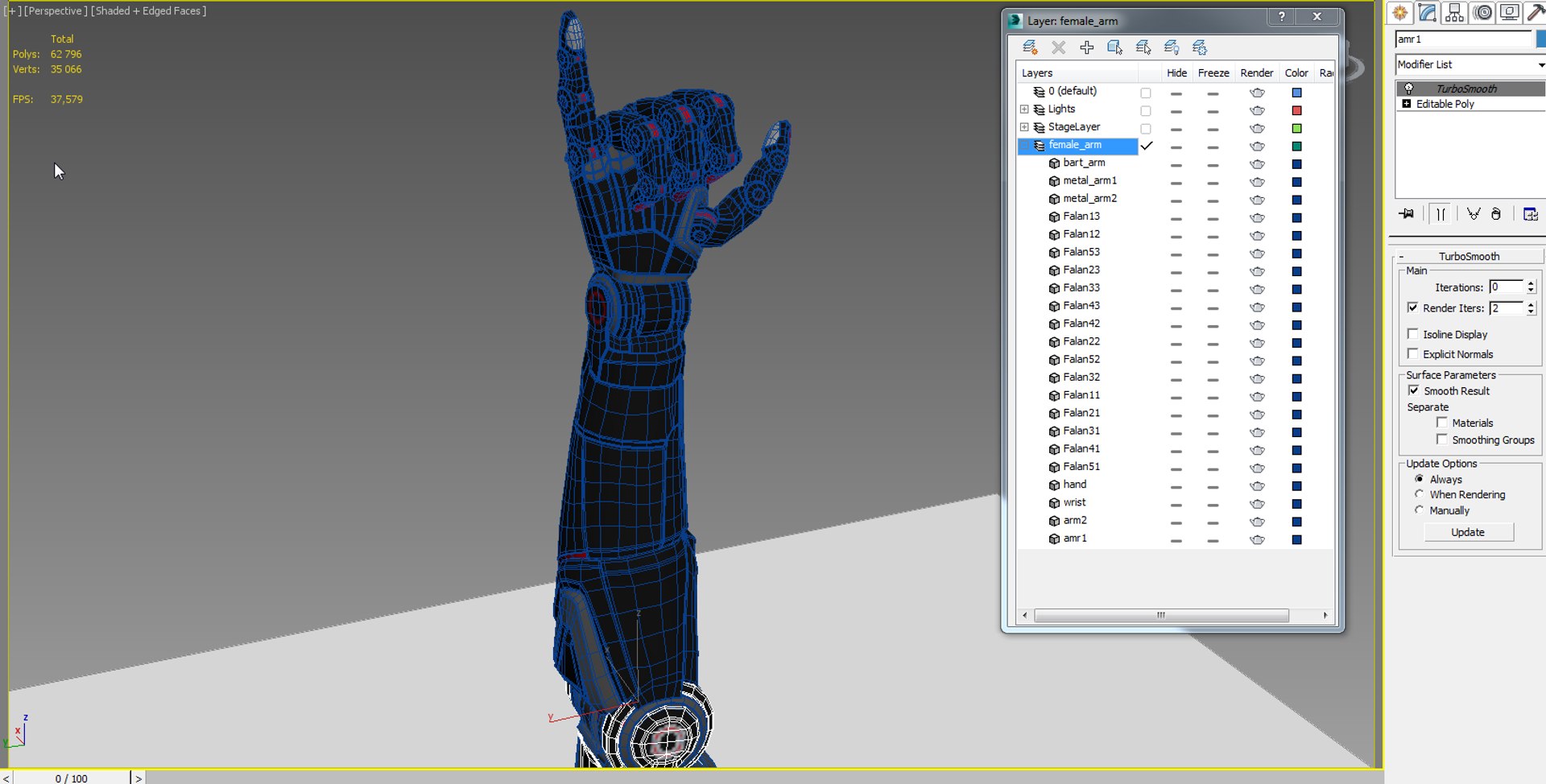 Cyborg Arm Shows Jumbo 3D Model - TurboSquid 2294819