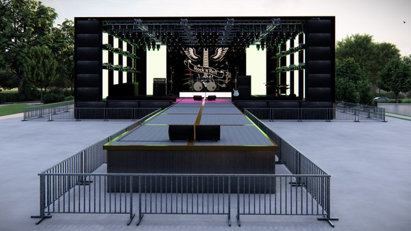 Blender Stage Models | TurboSquid