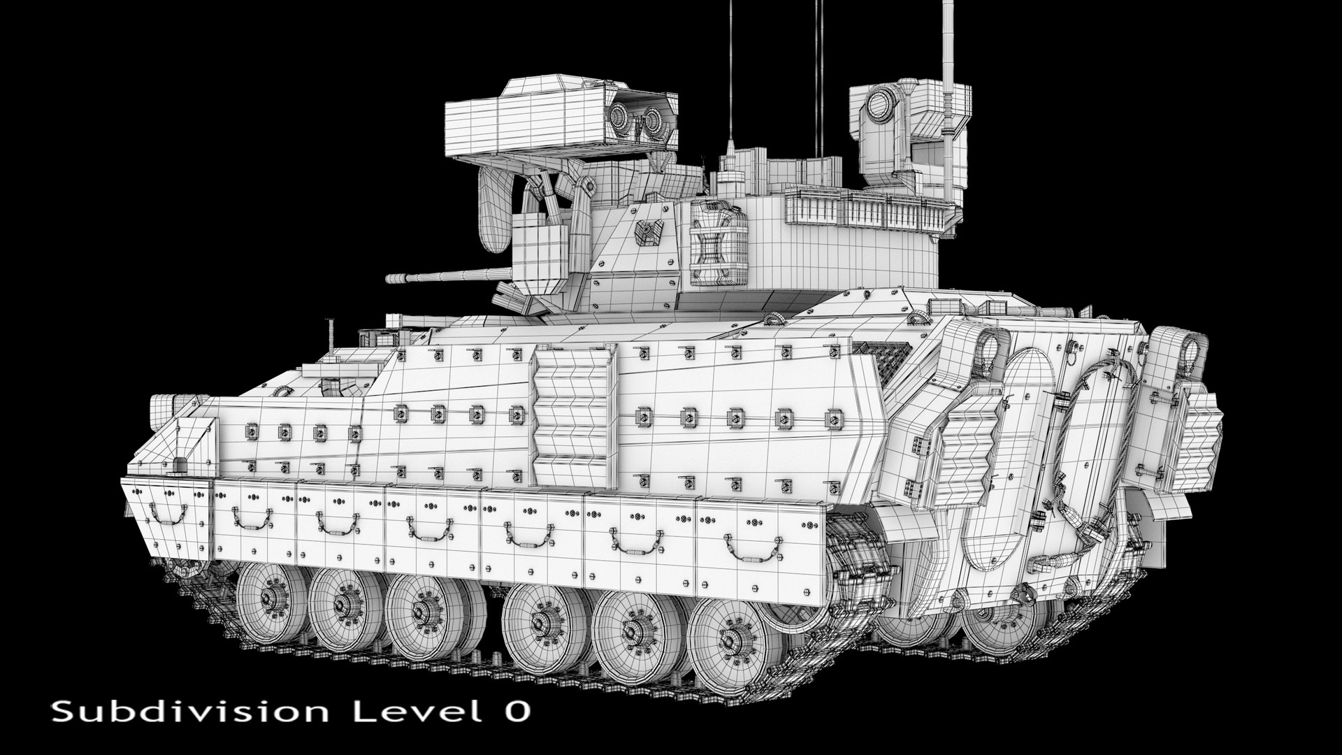 Bradley M2A3 Tank PBR Model - TurboSquid 2288313