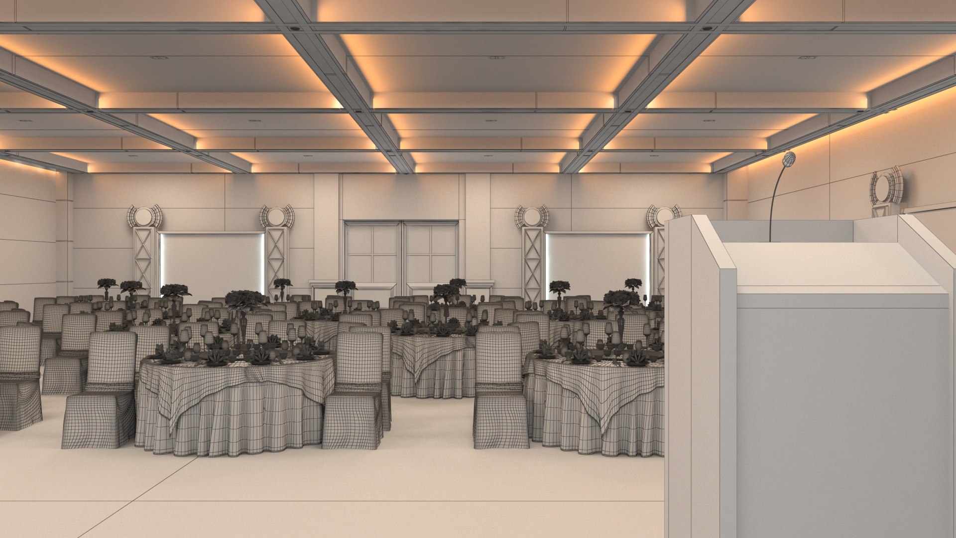 Corporate Event Design Model - TurboSquid 2276884