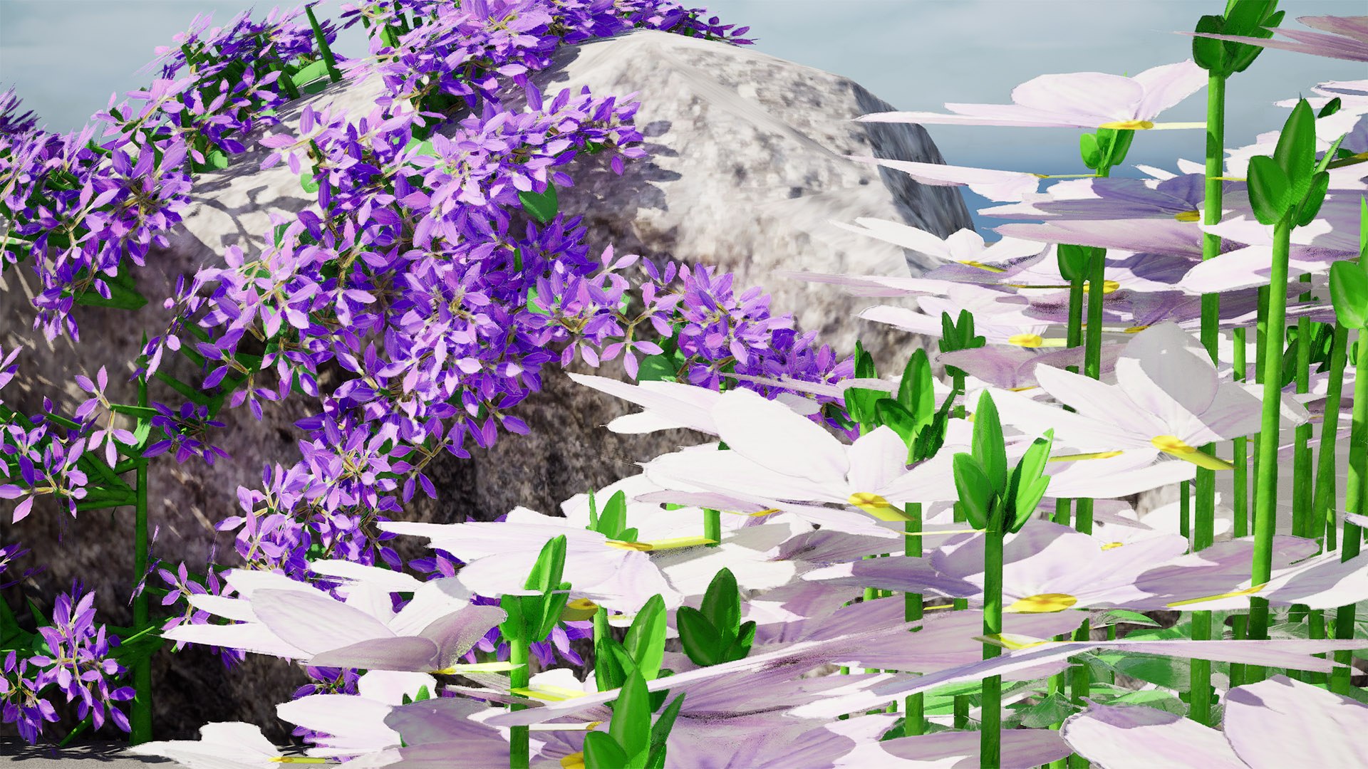 3D Model Purple Fanfare Flower 3D Pack - TurboSquid 2376788