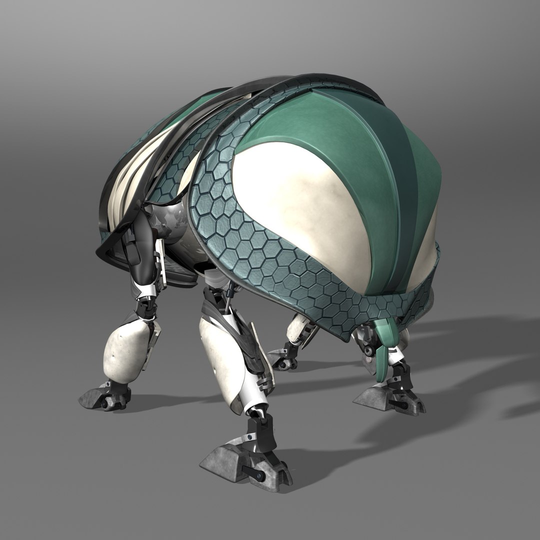 3d Model Armadillo Armor Animation Robot