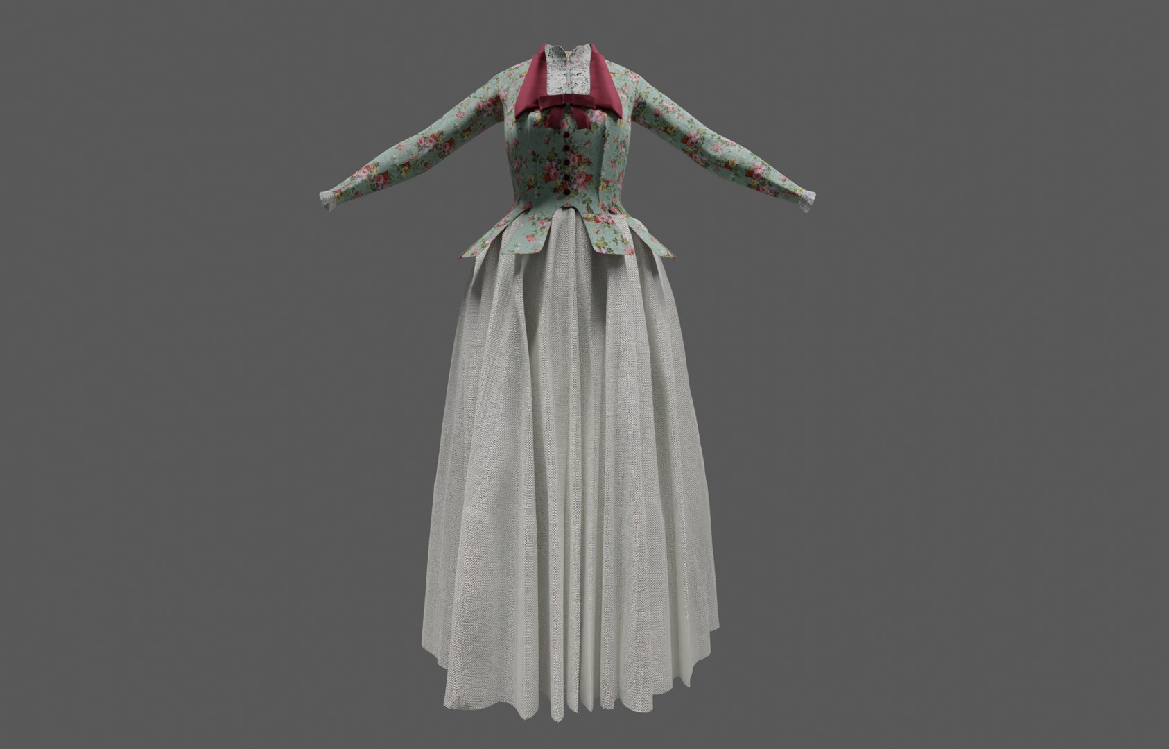 Free 3D Late Victorian Dress Model - TurboSquid 1968725