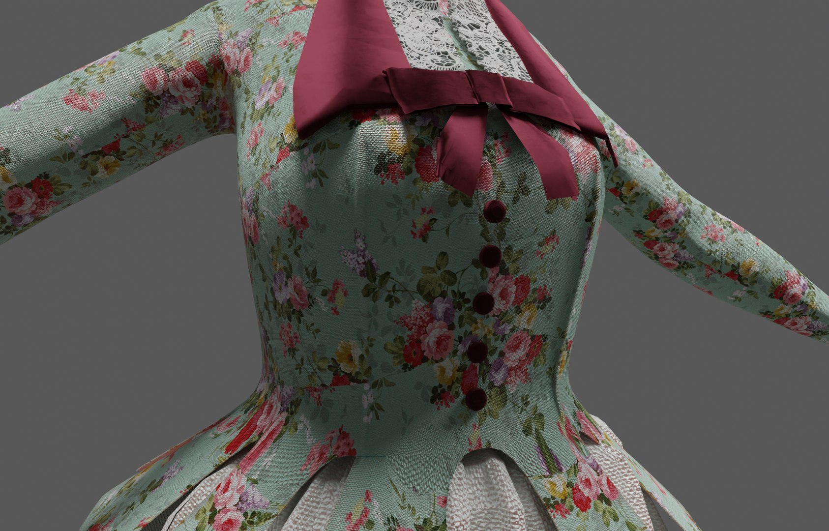 Free 3D Late Victorian Dress Model - TurboSquid 1968725