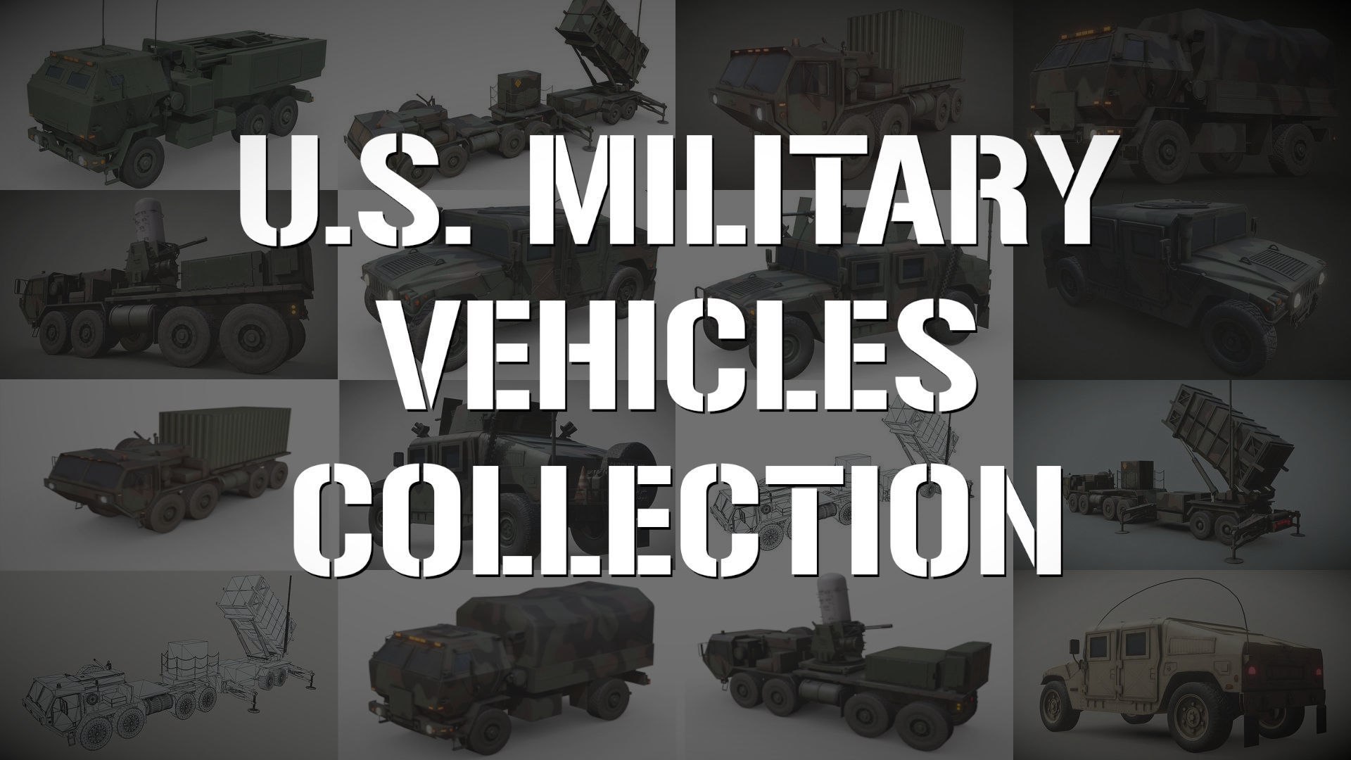 3D US Military Vehicles model - TurboSquid 2174747