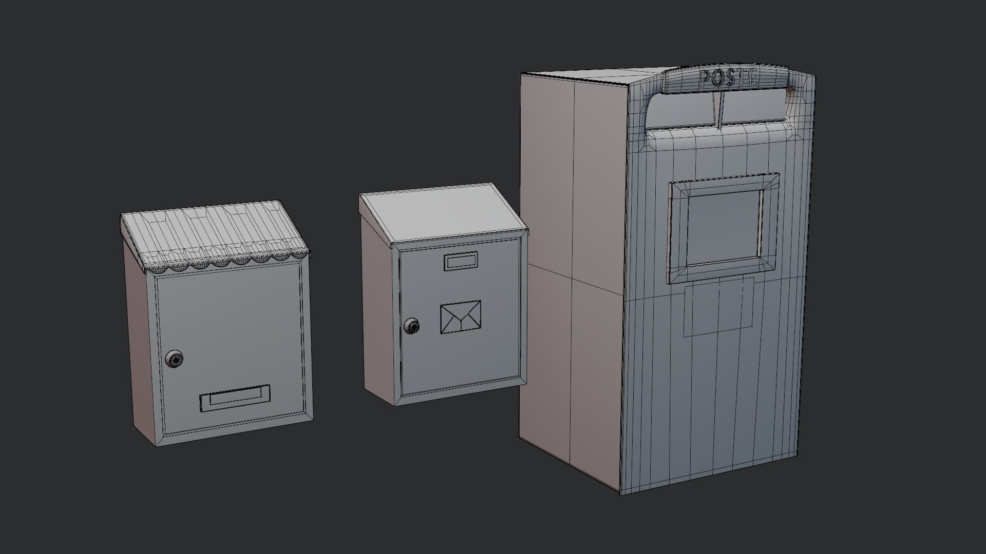 3D Postbox - TurboSquid 2102529