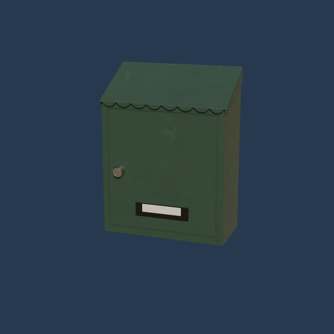3D Postbox - TurboSquid 2102529