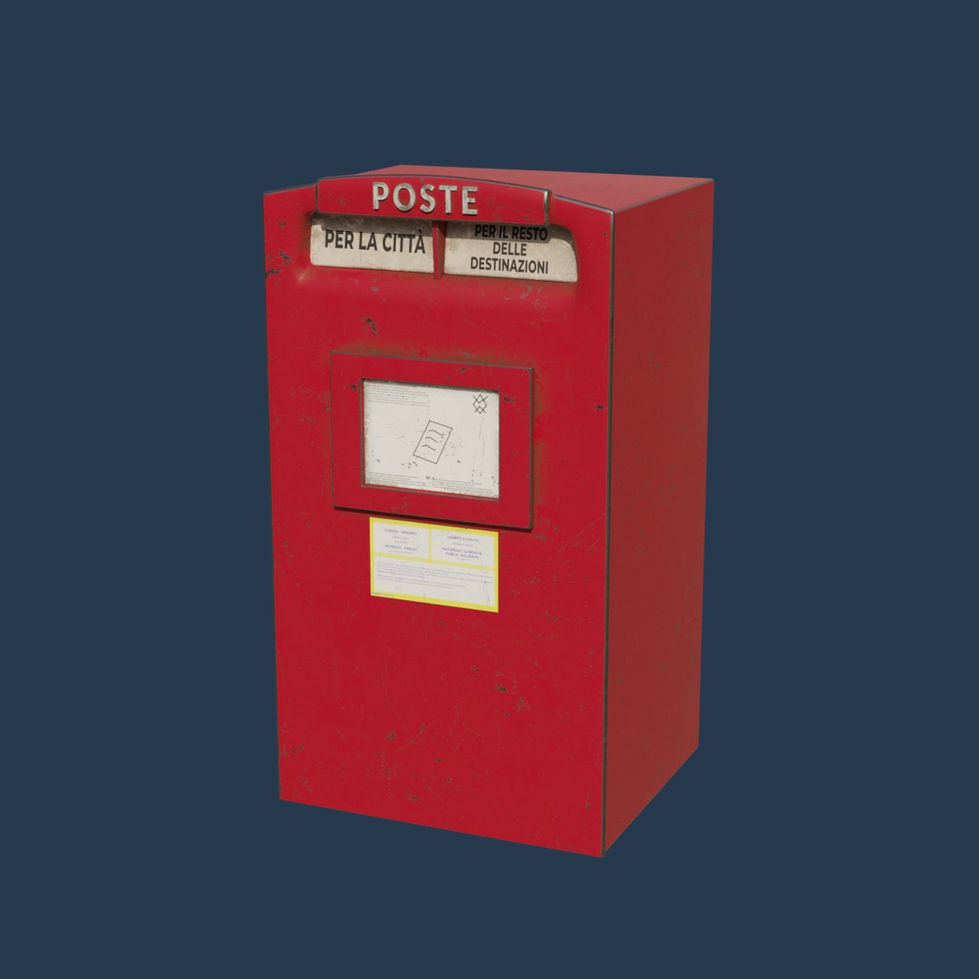 3D Postbox - TurboSquid 2102529