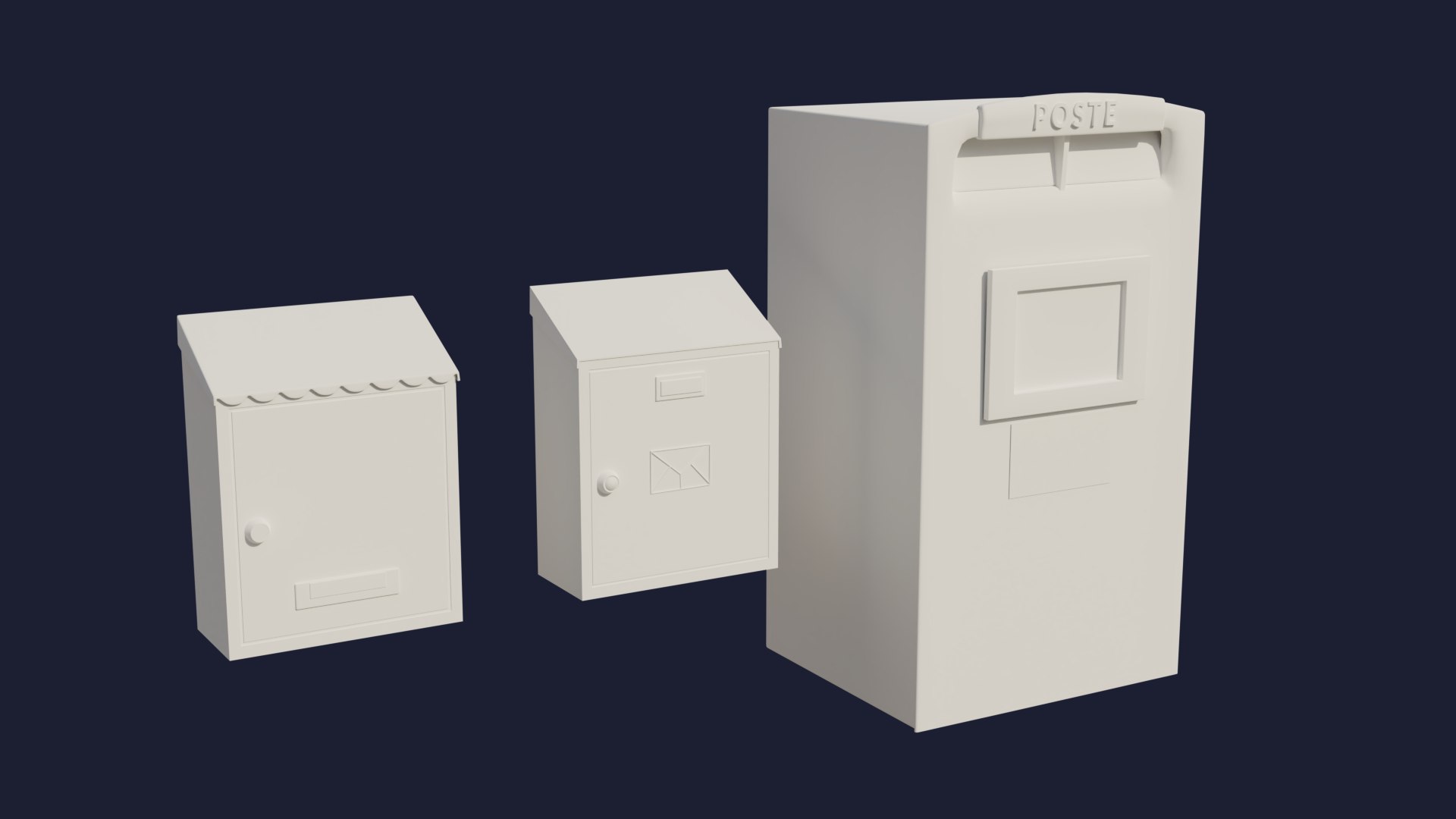 3D Postbox - TurboSquid 2102529