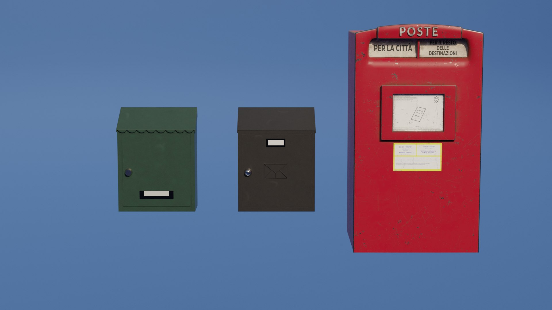 3D Postbox - TurboSquid 2102529