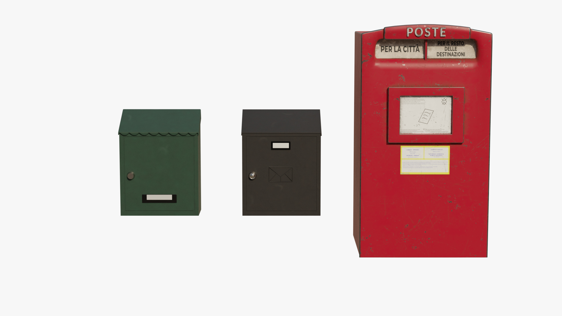 3D Postbox - TurboSquid 2102529