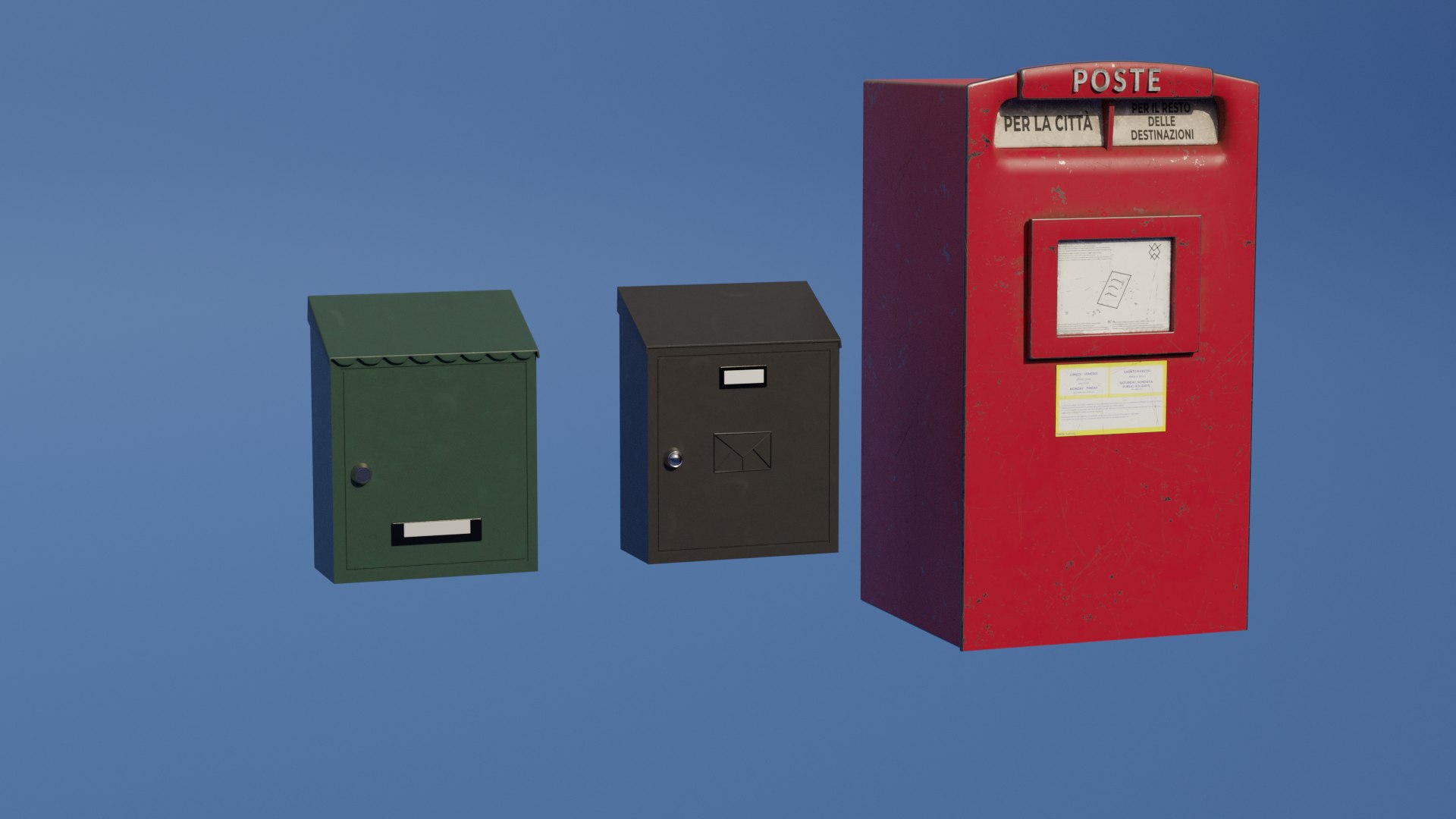 3D Postbox - TurboSquid 2102529