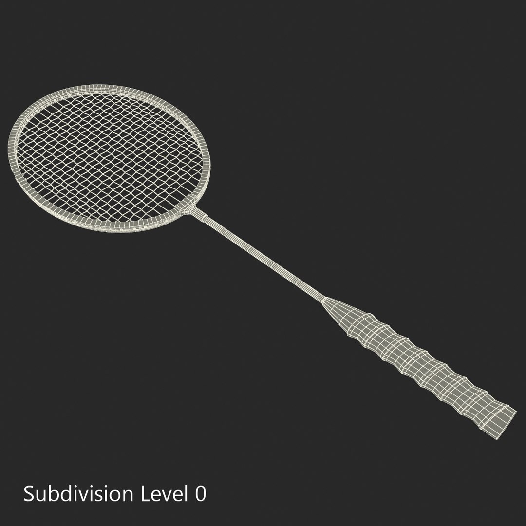3D badminton racket - TurboSquid 927503