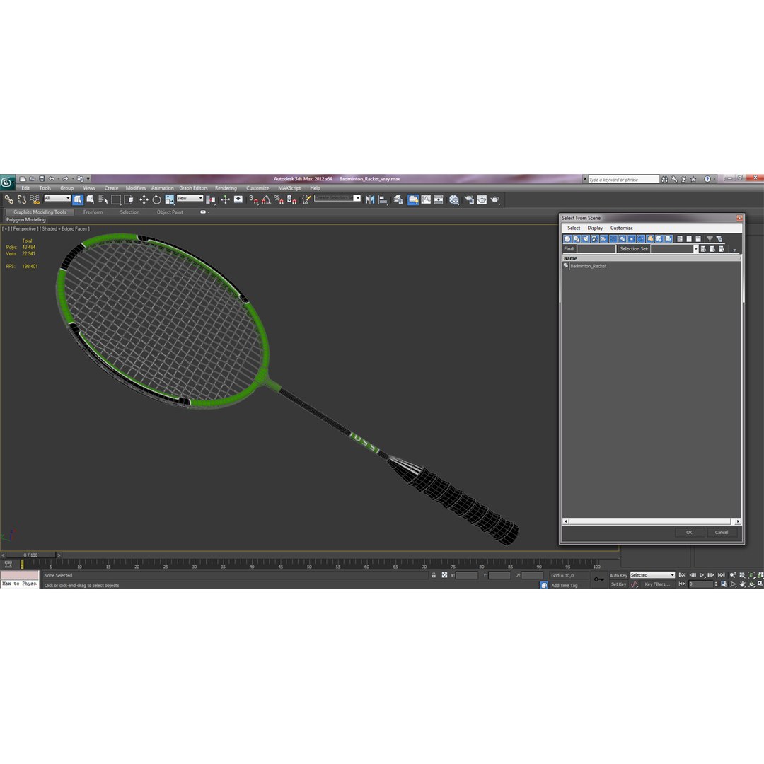 3D badminton racket - TurboSquid 927503