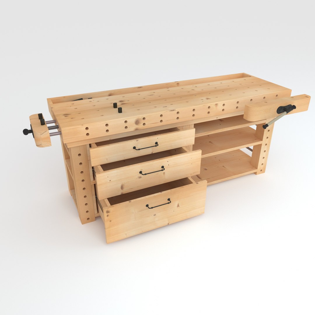 3D Model Workbench Bench Work - TurboSquid 1472737