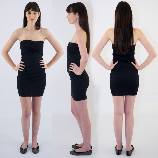 3d scan female woman model