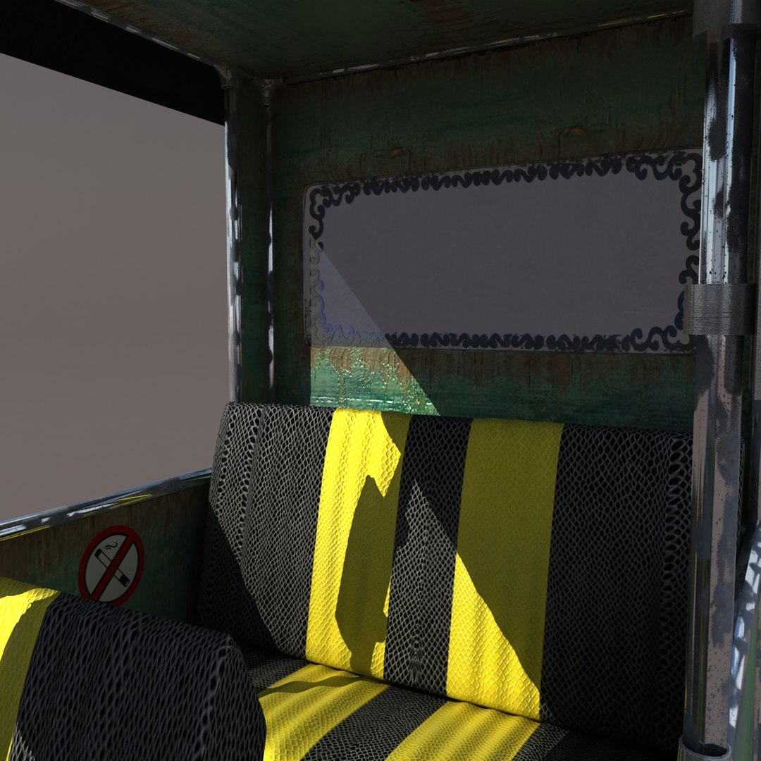 Old Rickshaw 3d Model