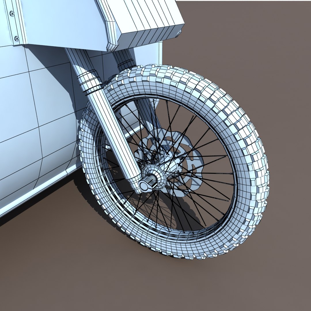 Old Rickshaw 3d Model
