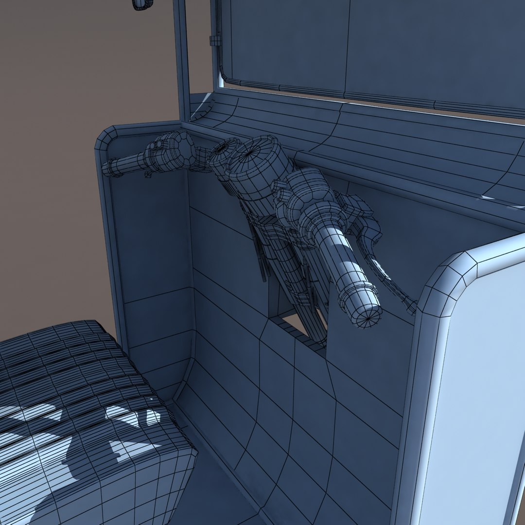 Old Rickshaw 3d Model