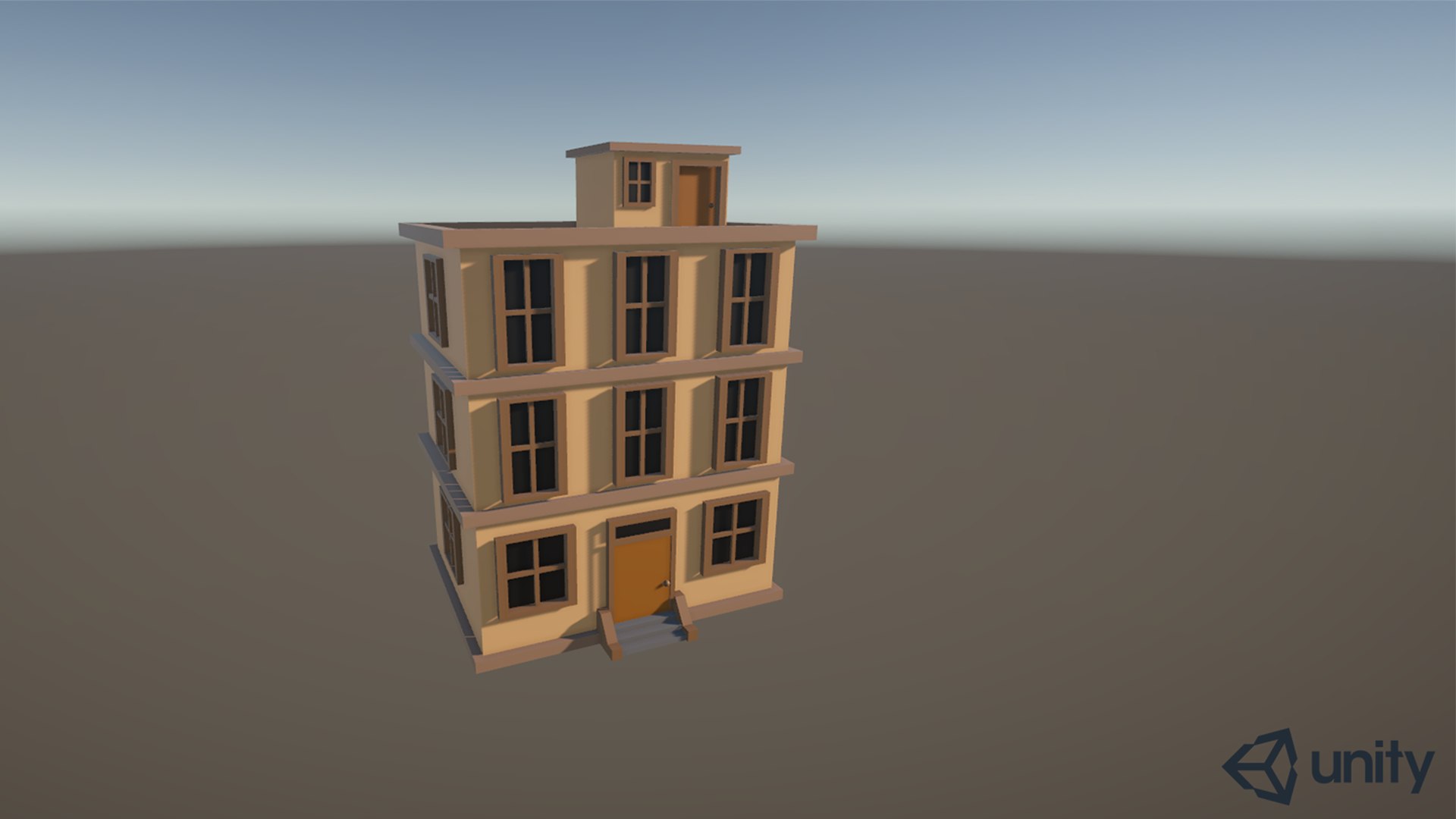 3D Model Stylized Low Poly Building - TurboSquid 2171494