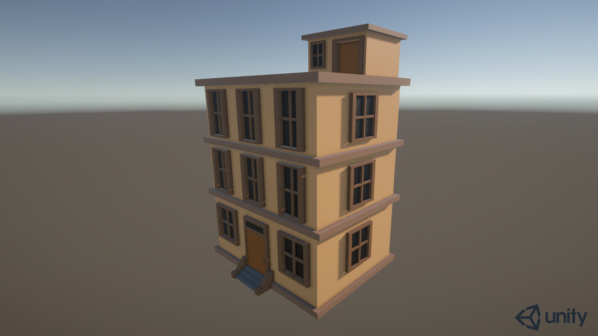 3D Model Stylized Low Poly Building - TurboSquid 2171494