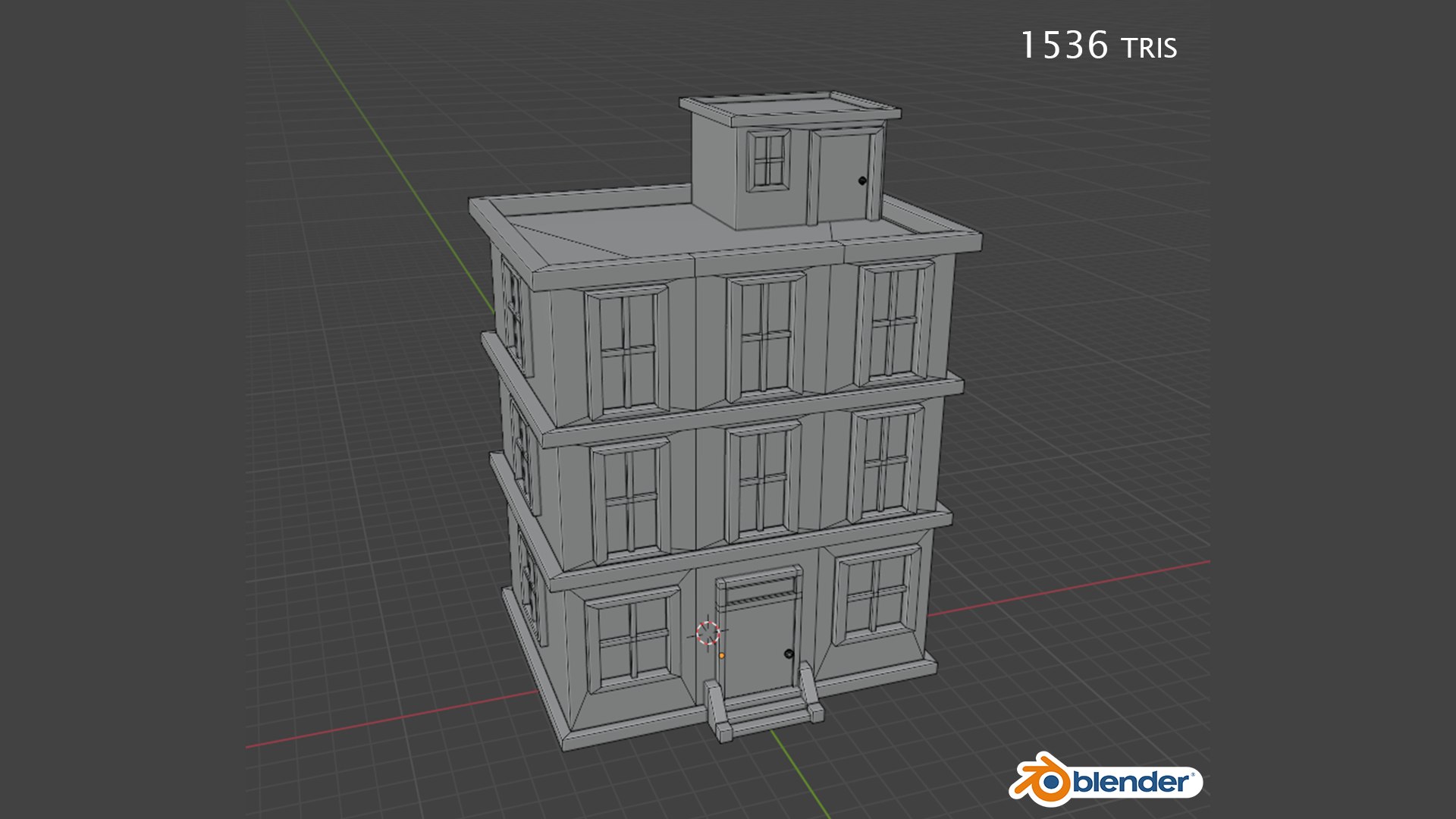 3D Model Stylized Low Poly Building - TurboSquid 2171494