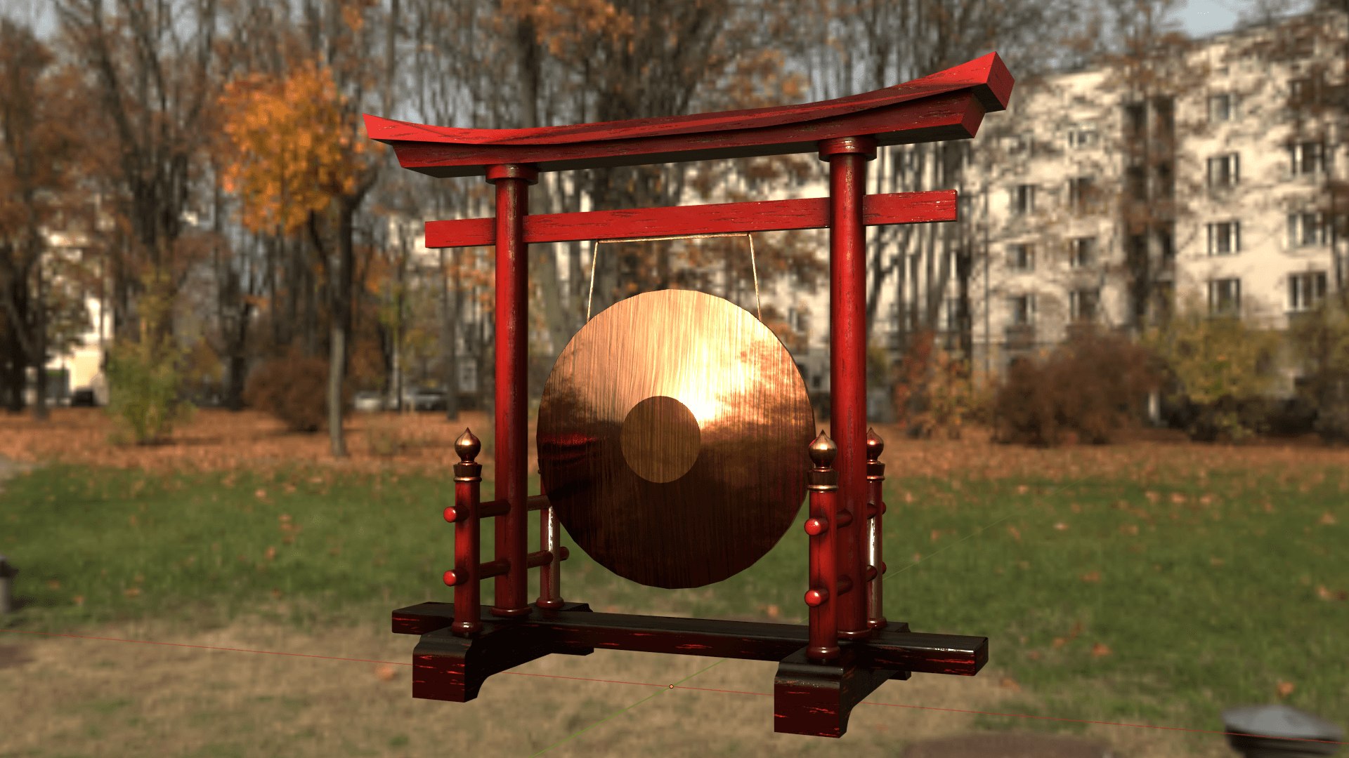 Free Japan Gong 3D Model - TurboSquid 2023020