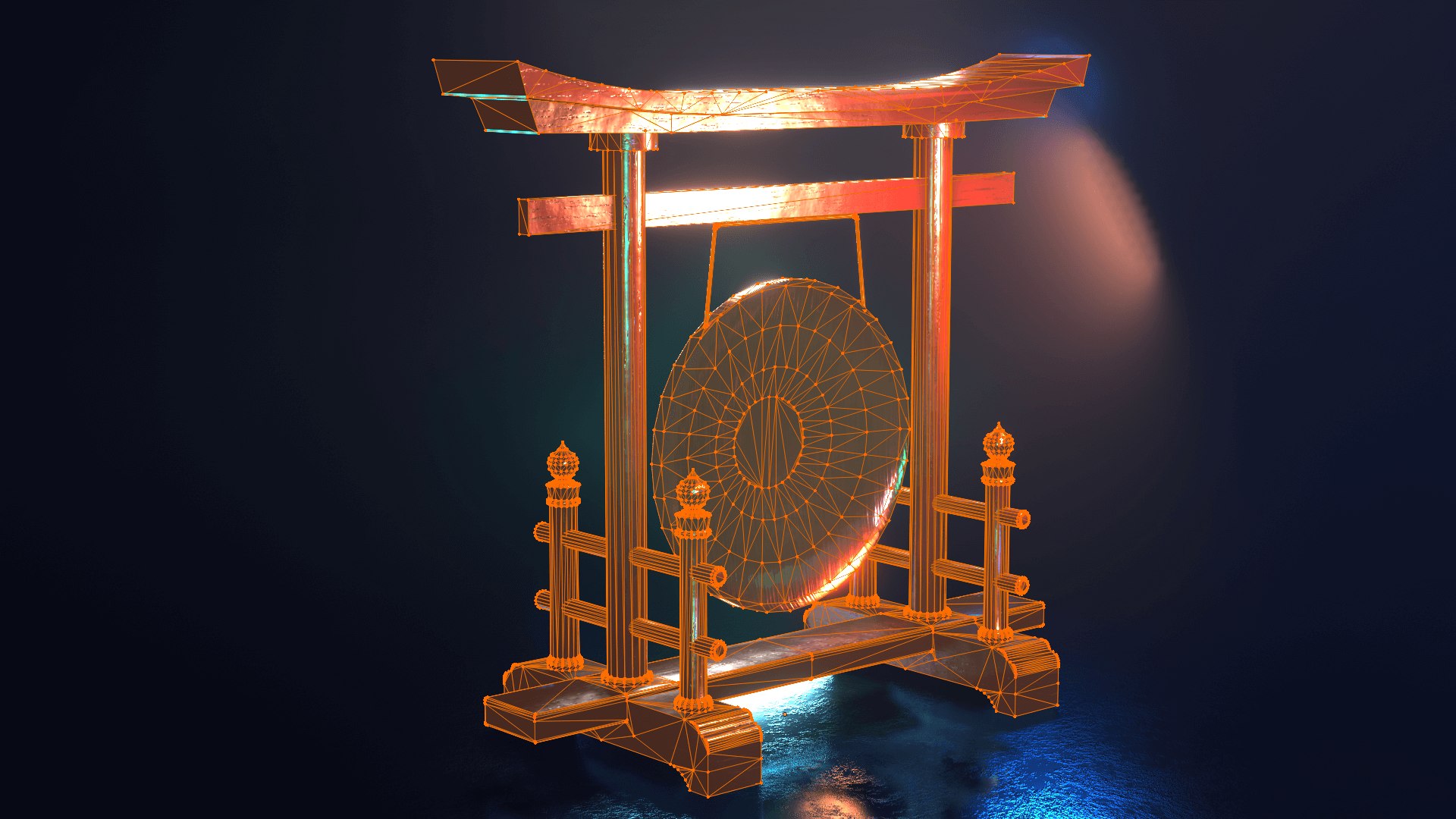 Free Japan Gong 3D Model - TurboSquid 2023020