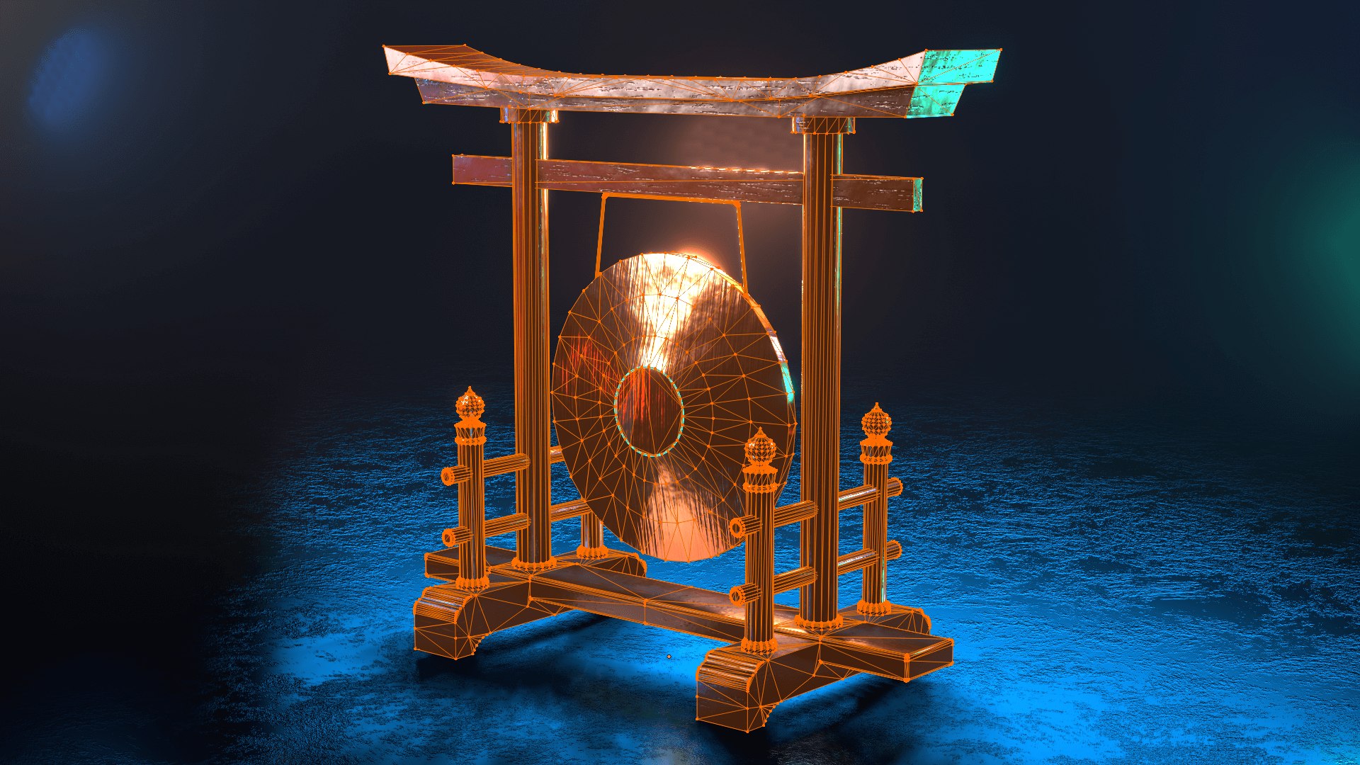 Free Japan Gong 3D Model - TurboSquid 2023020