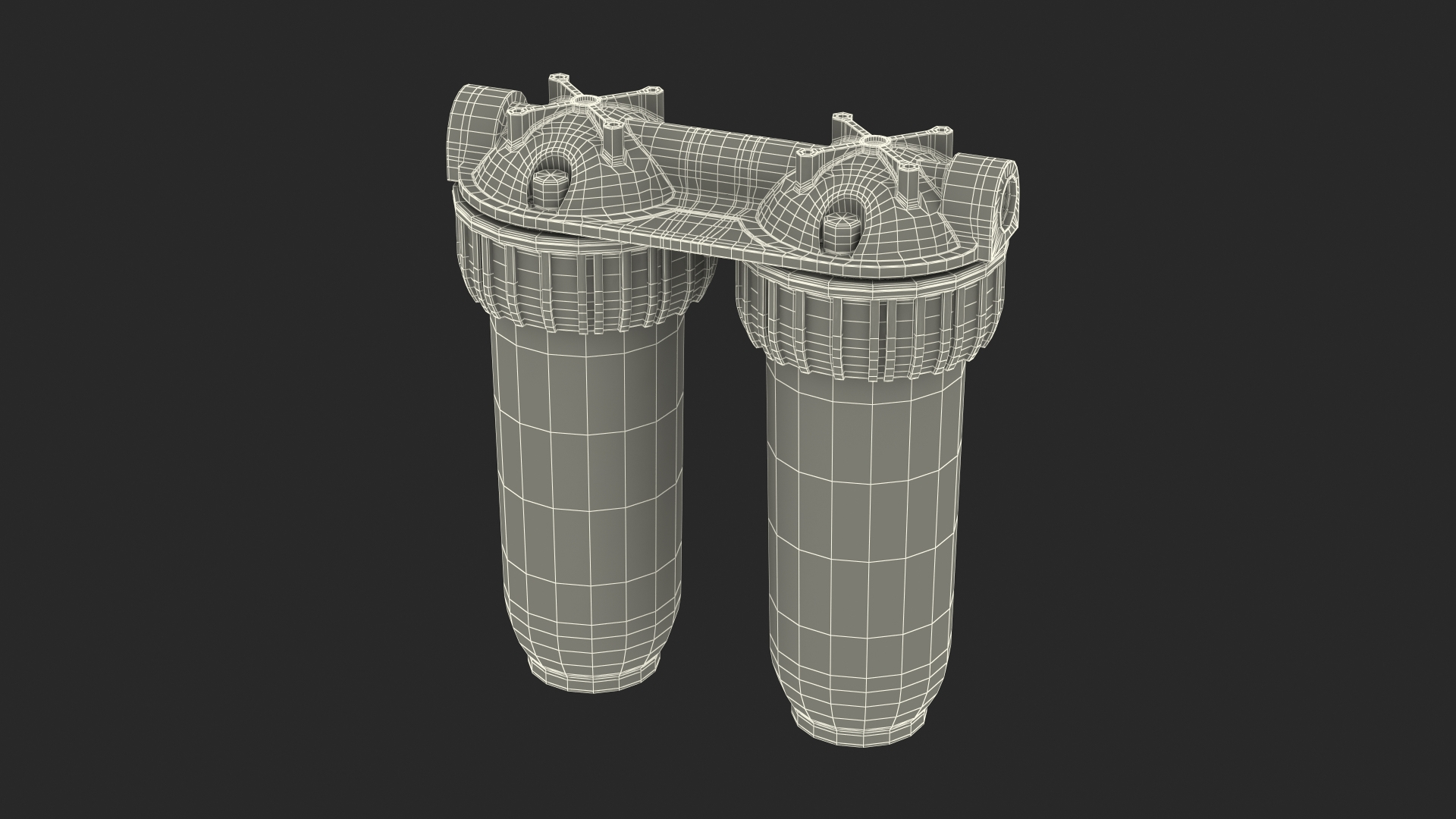 3D Double Stage Water Filter Housing Blue Model - TurboSquid 1736234