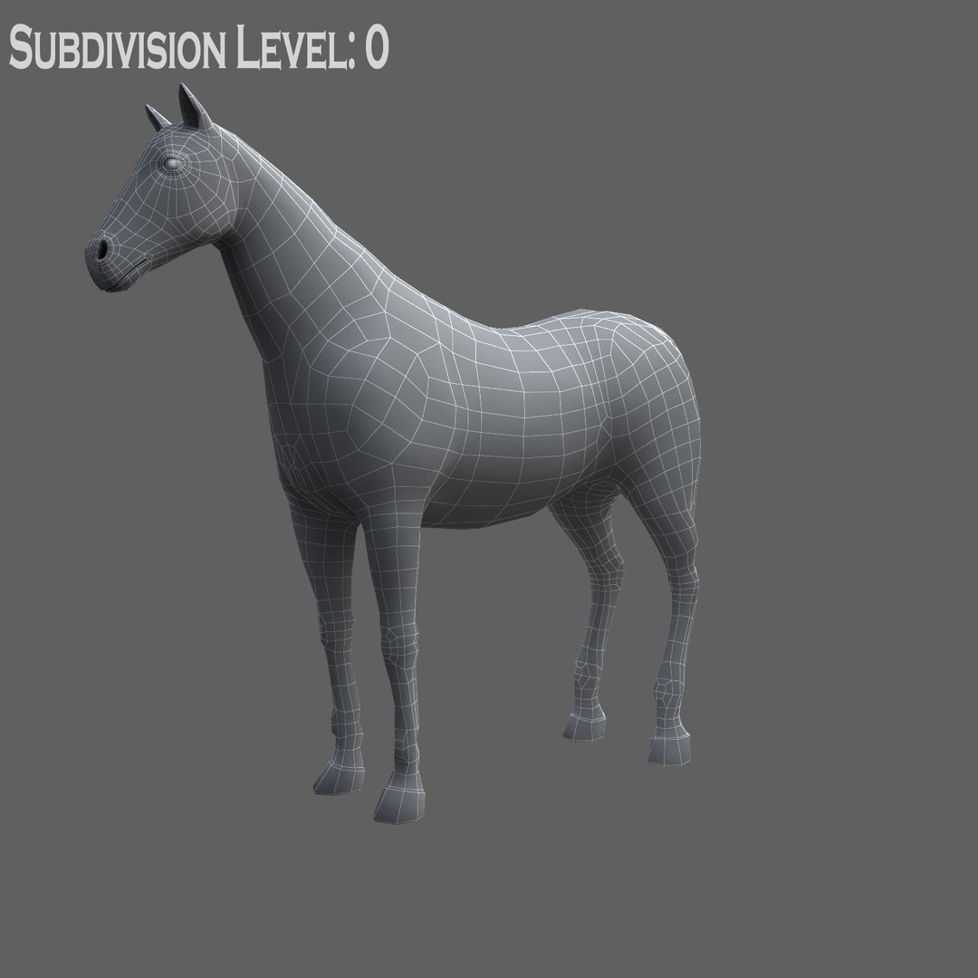 3d Model Of Horse