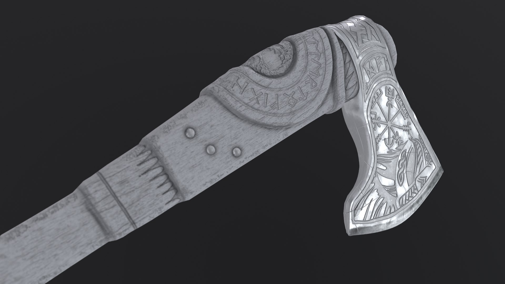 3D Norse Axe - 4K PBR Textures Model - TurboSquid 2119480