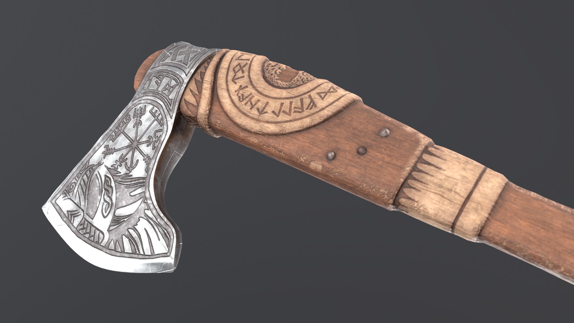 3D Norse Axe - 4K PBR Textures Model - TurboSquid 2119480