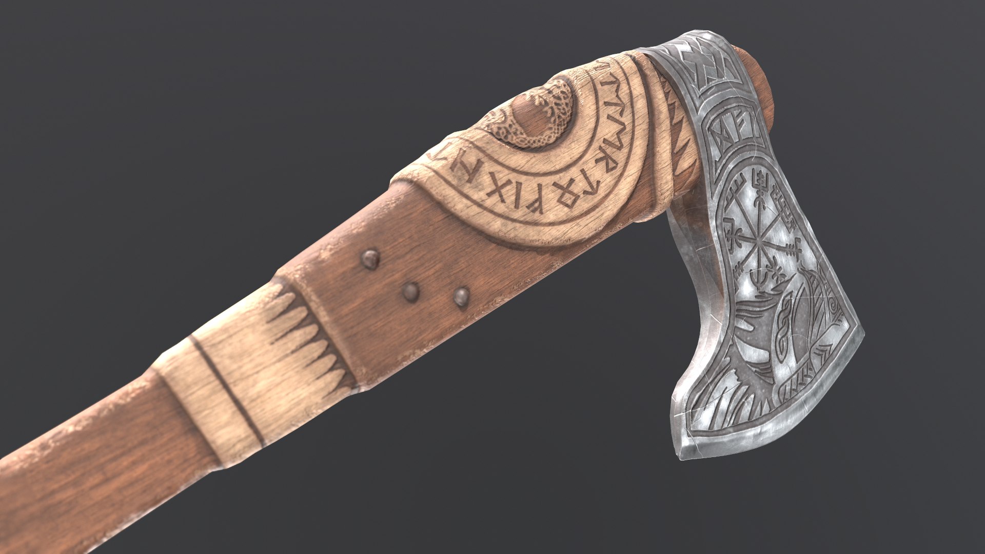 3D Norse Axe - 4K PBR Textures Model - TurboSquid 2119480