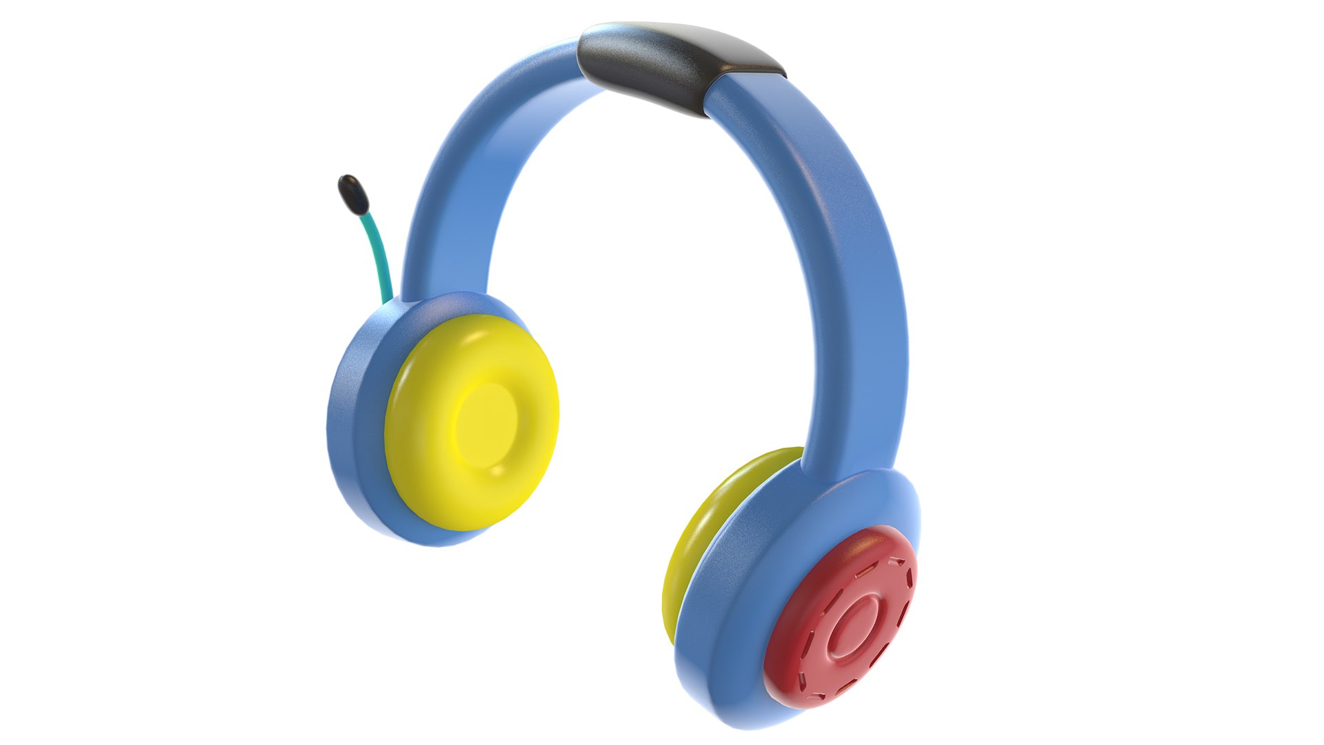 Headsets computer equipment audio cartoon model - TurboSquid 2155590