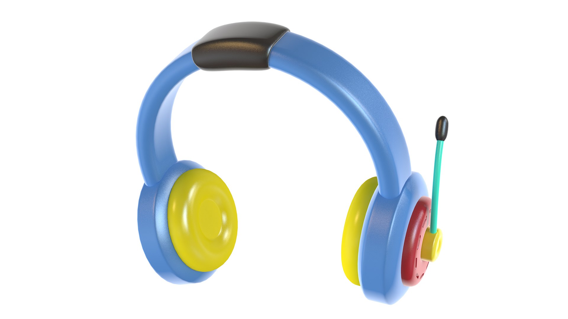 Headsets computer equipment audio cartoon model - TurboSquid 2155590