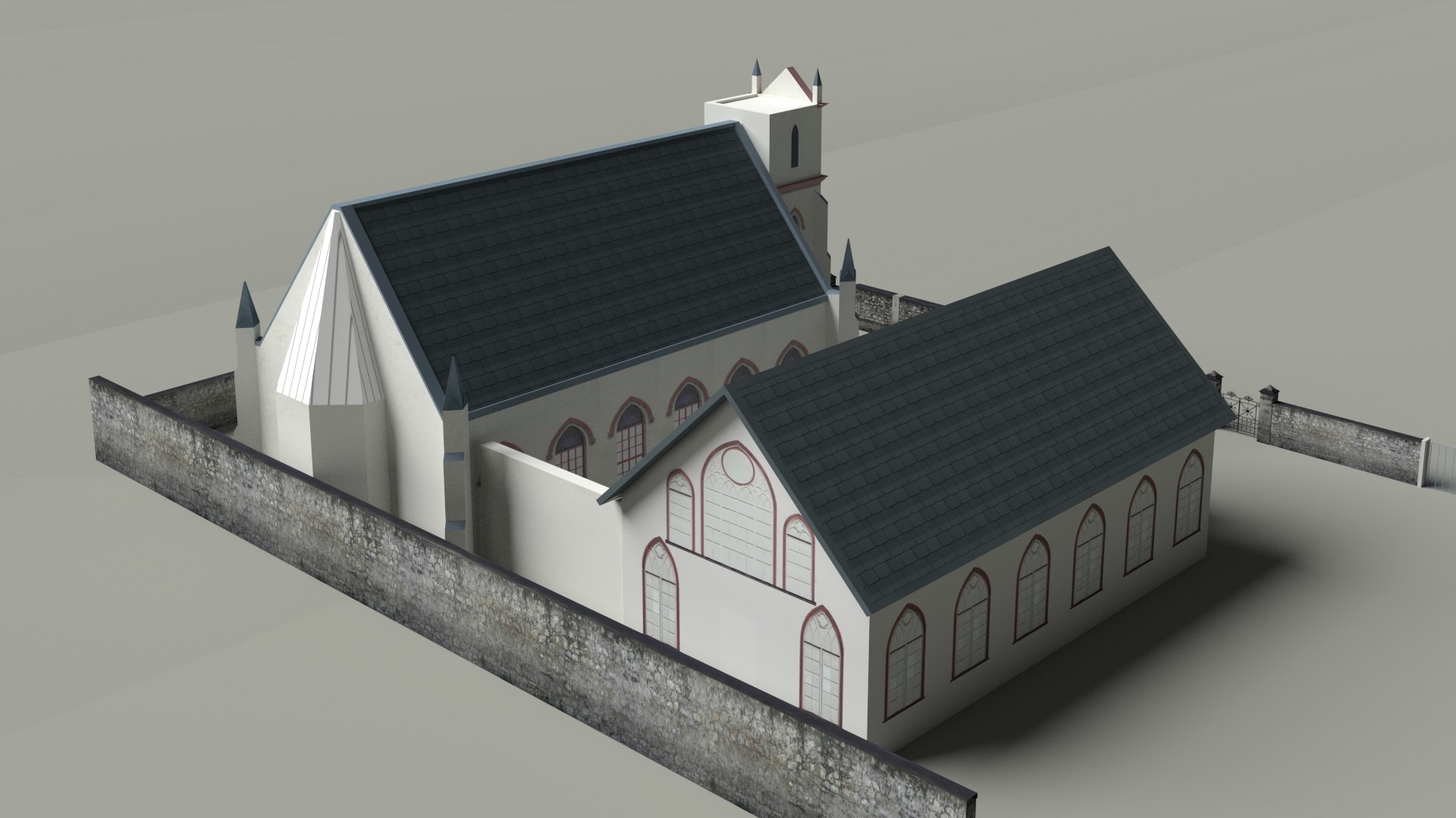 Church 3D Model - TurboSquid 1222173