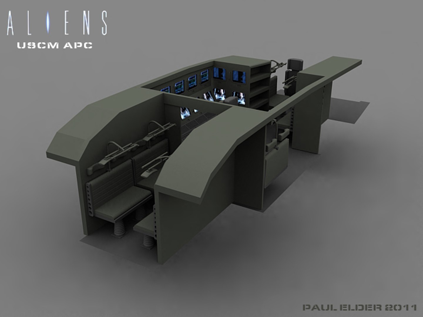 Apc Aliens Interior 3d Max