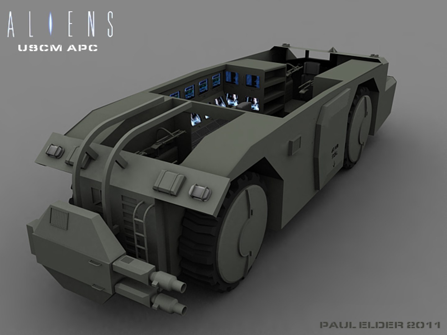 Apc Aliens Interior 3d Max