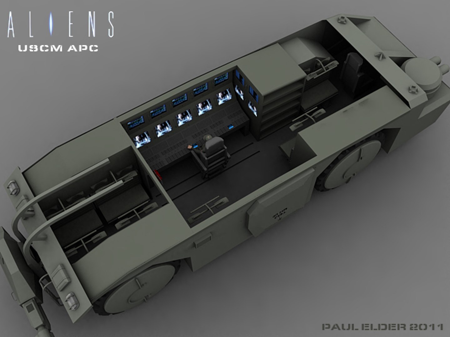 Apc Aliens Interior 3d Max