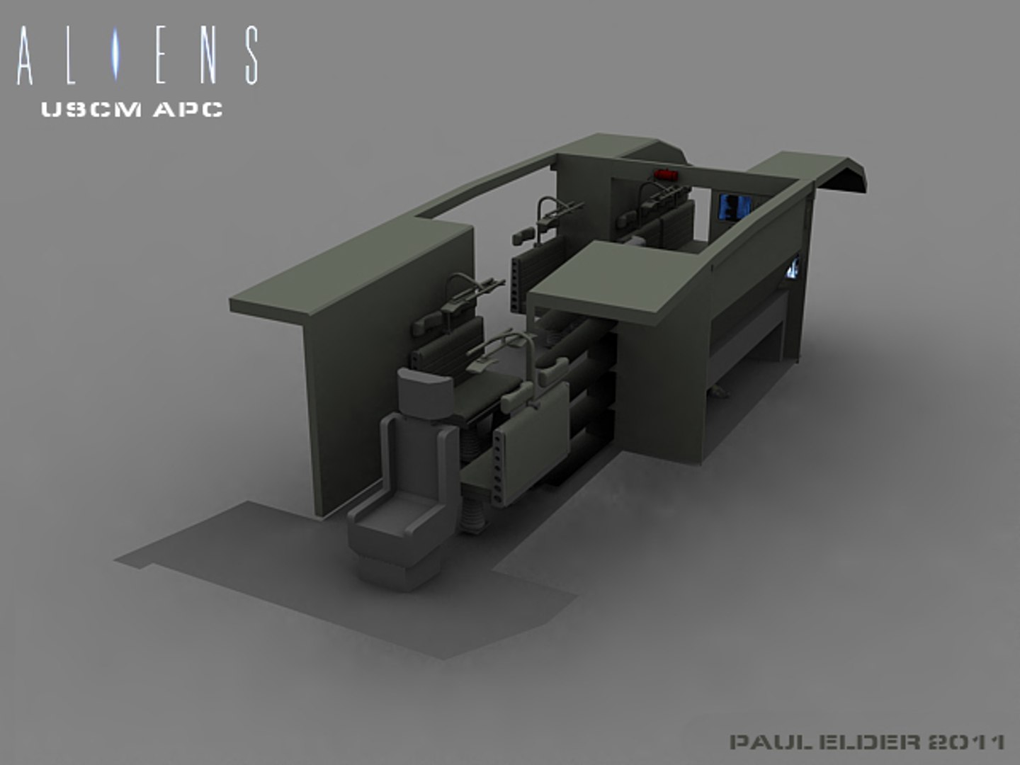 Apc Aliens Interior 3d Max