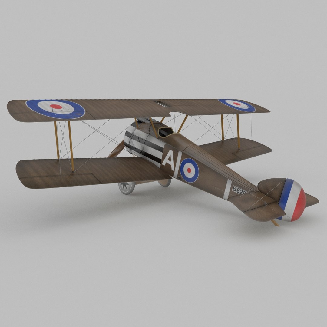 sopwith camel fighter 3d model