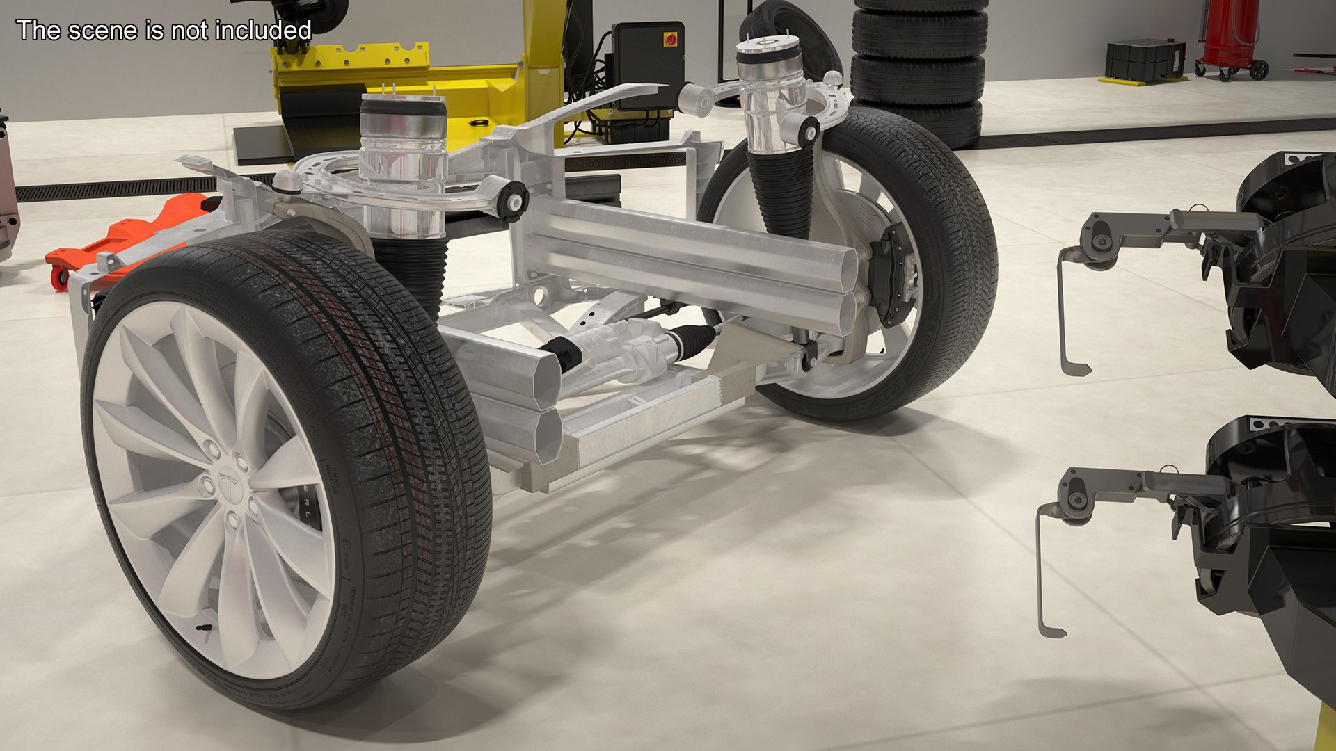 Car Front Chassis With Suspension System 3D Model - TurboSquid 2246777