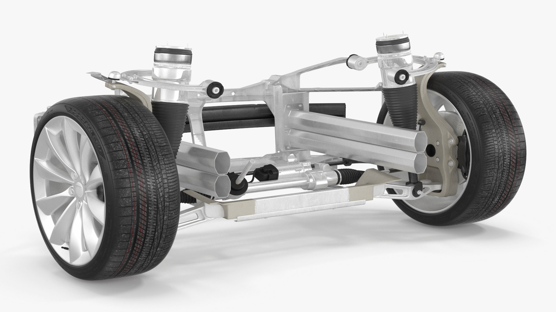Car Front Chassis With Suspension System 3D Model - TurboSquid 2246777