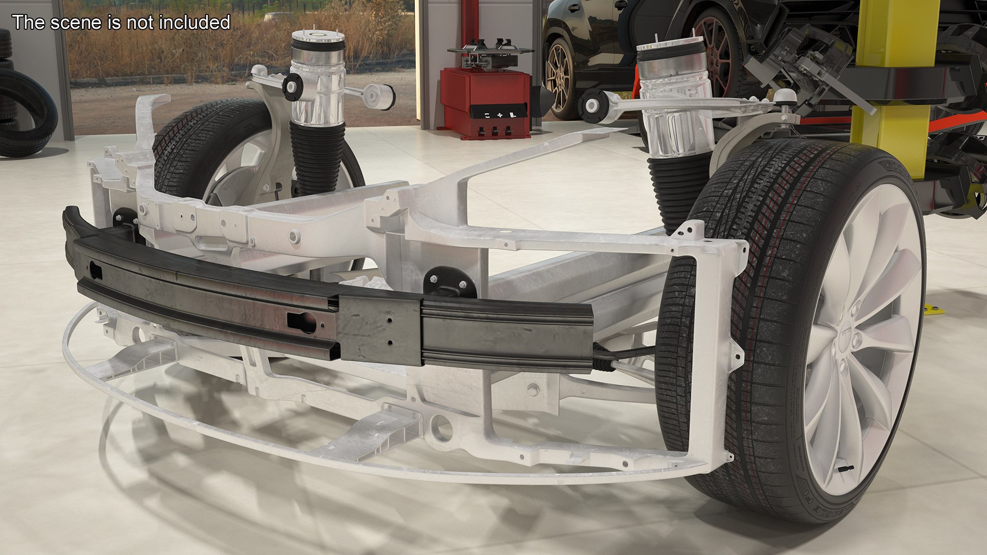 Car Front Chassis With Suspension System 3D Model - TurboSquid 2246777